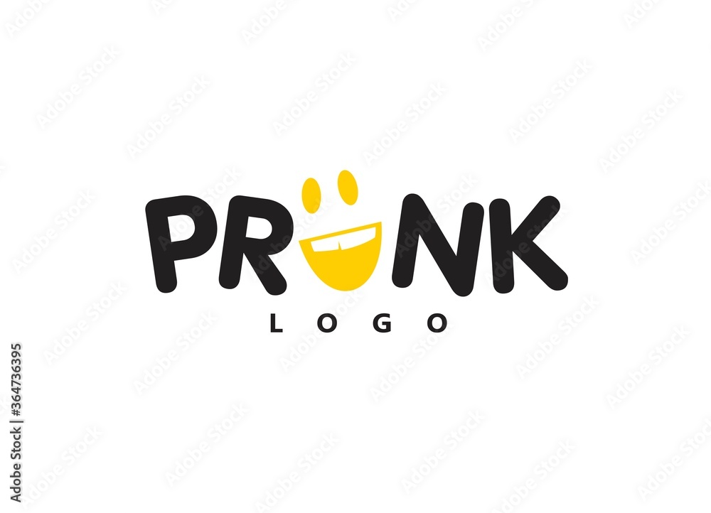 Prank logo template Stock Vector | Adobe Stock