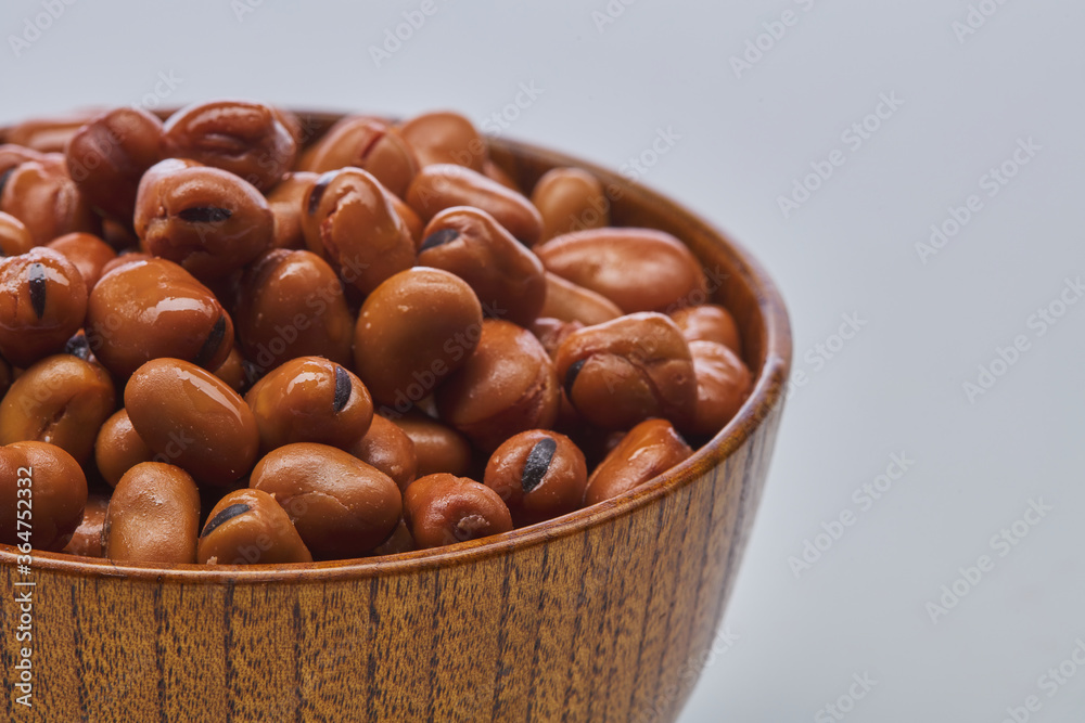 Fava beans (foul) shot on white background. Stock Photo | Adobe Stock