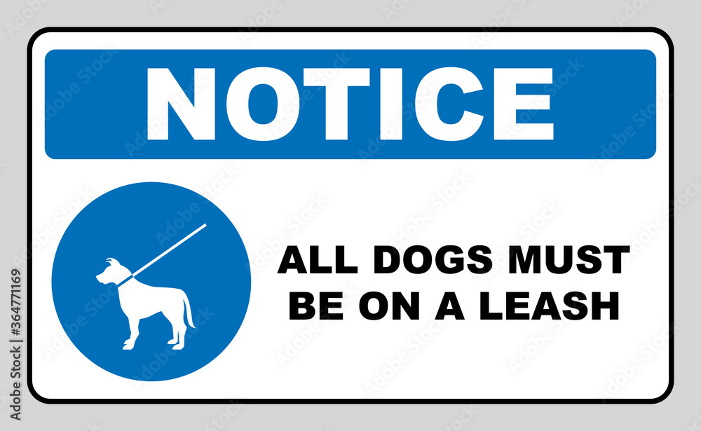 Vetor de Dog on leash area icon. Dogs allowed sign. Vector illustration ...