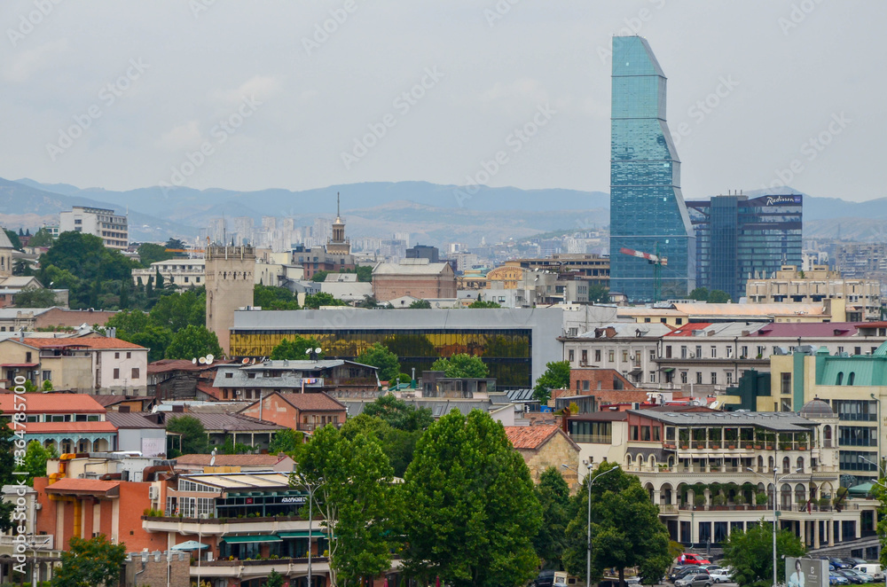 Historical Tbilisi. Travel to Georgia. capital of Georgia. Old town ...