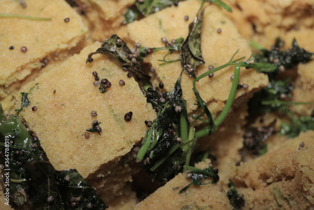 Dhokla an Indian food dish Stock Photo | Adobe Stock