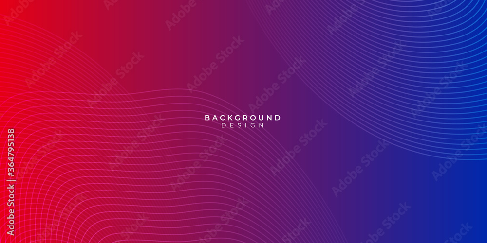 Modern red blue abstract presentation background with science and ...