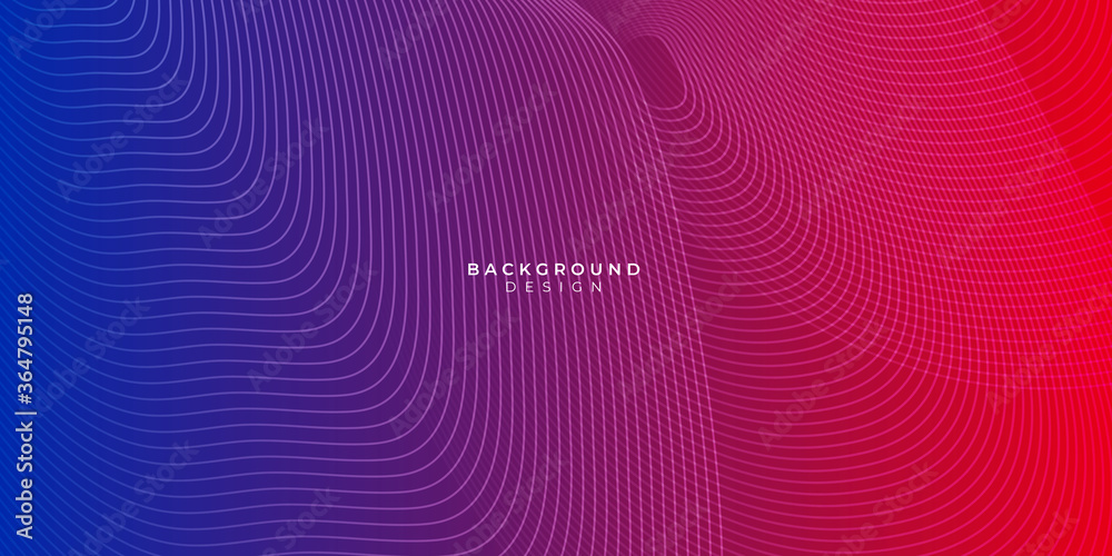 Modern red blue abstract presentation background with science and ...