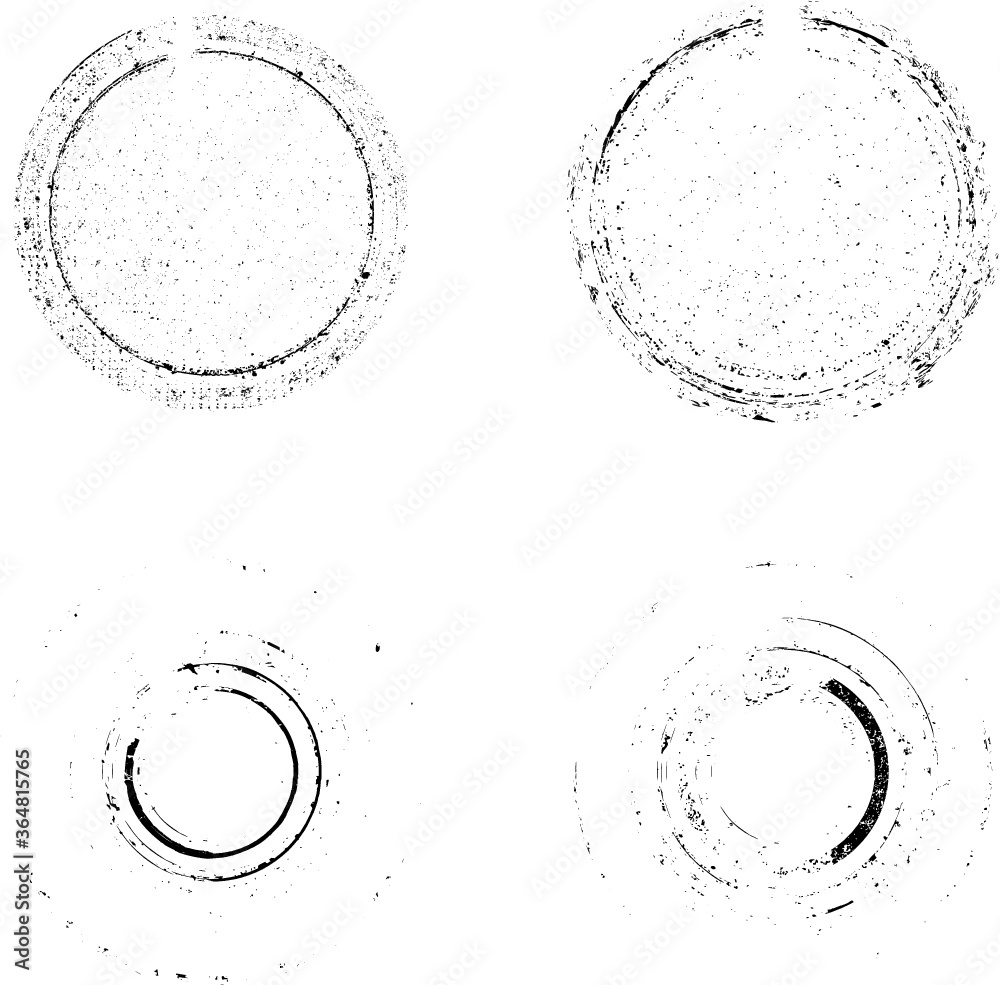 Grafika wektorowa Stock: Grunge post Stamps Collection, Circles ...