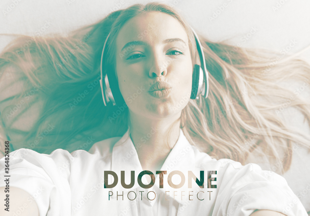 Duotone Photographic Effect Stock Template | Adobe Stock