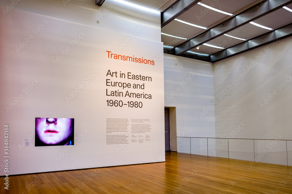 NEW YORK, USA - OCT 8, 2015: Interior of the Museum of Modern Art (MoMA ...