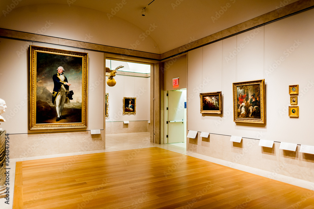 NEW YORK, USA - SEP 25, 2015: Picture gallery in the Metropolitan ...