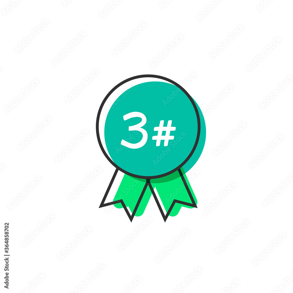 Medal Championship. Set Medals, 3rd, Winner, Reward, Trophy, Award ...