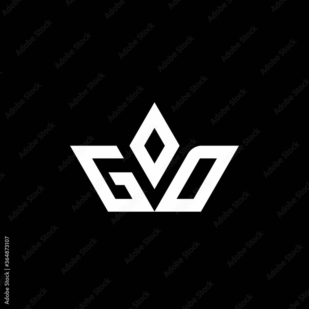 GD monogram logo with crown shape luxury style Stock Vector | Adobe Stock
