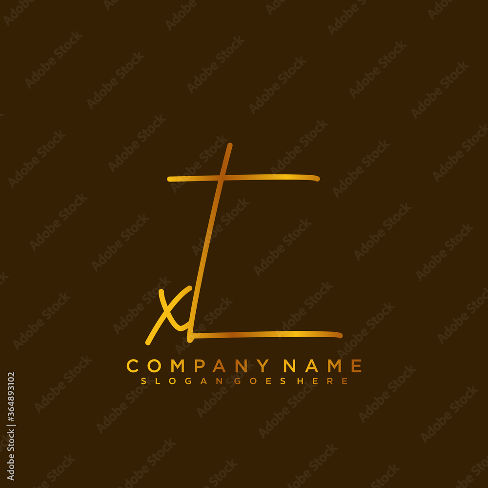 XT initials signature logo. Handwriting logo vector templates. Logo for ...