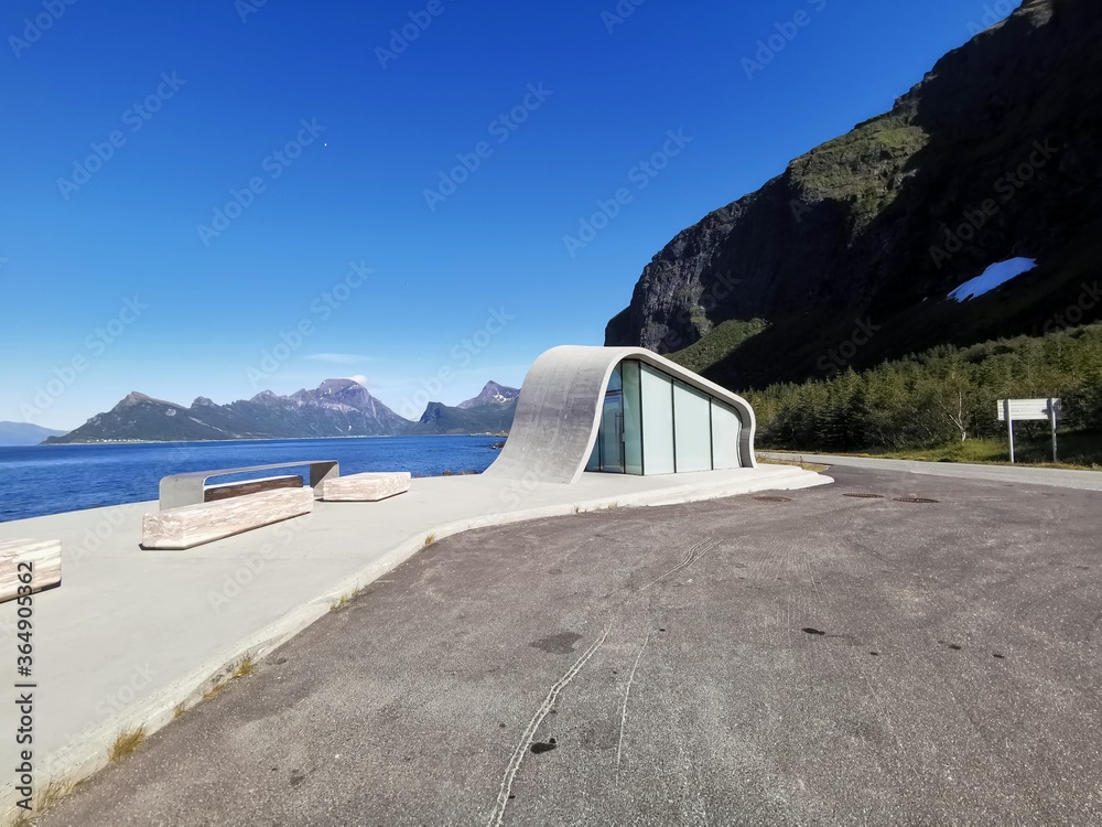 Uredd plassen Resting Area Monument 2. world war submarine RV 17 ...