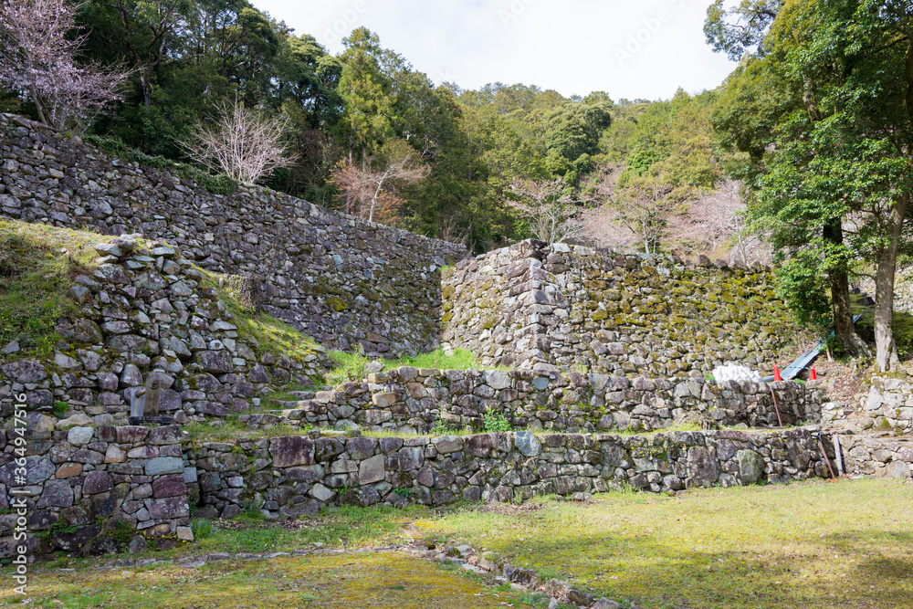 Site of Hashiba Hideyoshi residence at Azuchi Castle Ruins in ...