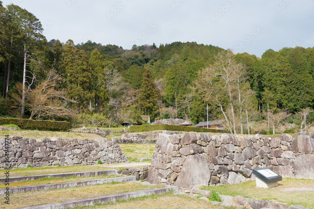 Fotka „Azuchi Castle Ruins in Omihachiman, Shiga, Japan. Azuchi Castle ...