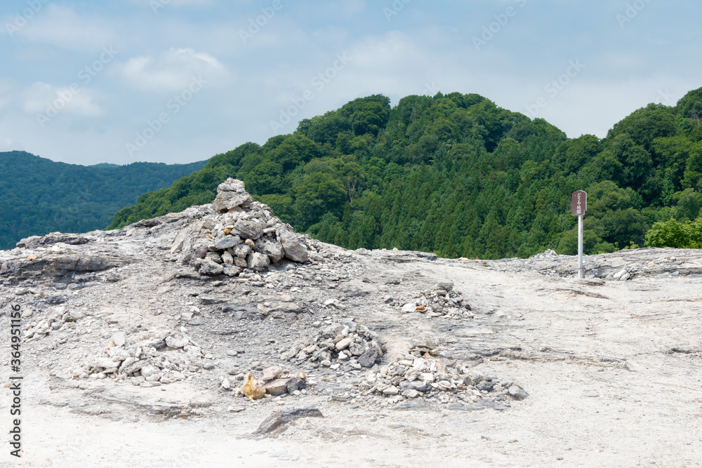 Hell at Osorezan Bodaiji Temple in Mutsu, Aomori, Japan. founded in 862 ...