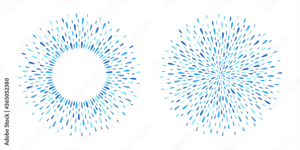 Water Droplet Borders