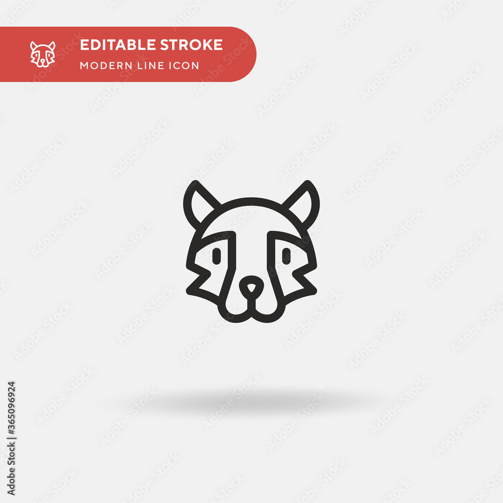 Wolf Simple vector icon. Illustration symbol design template for web ...