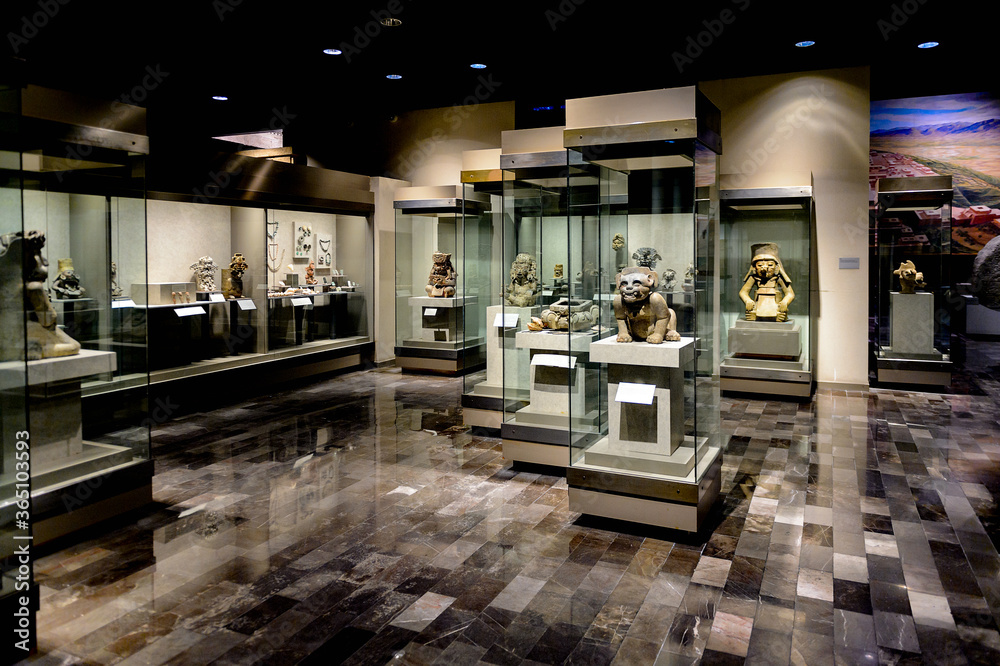 MEXICO CITY, MEX - OCT 27, 2016: Exponates of the National Museum of ...