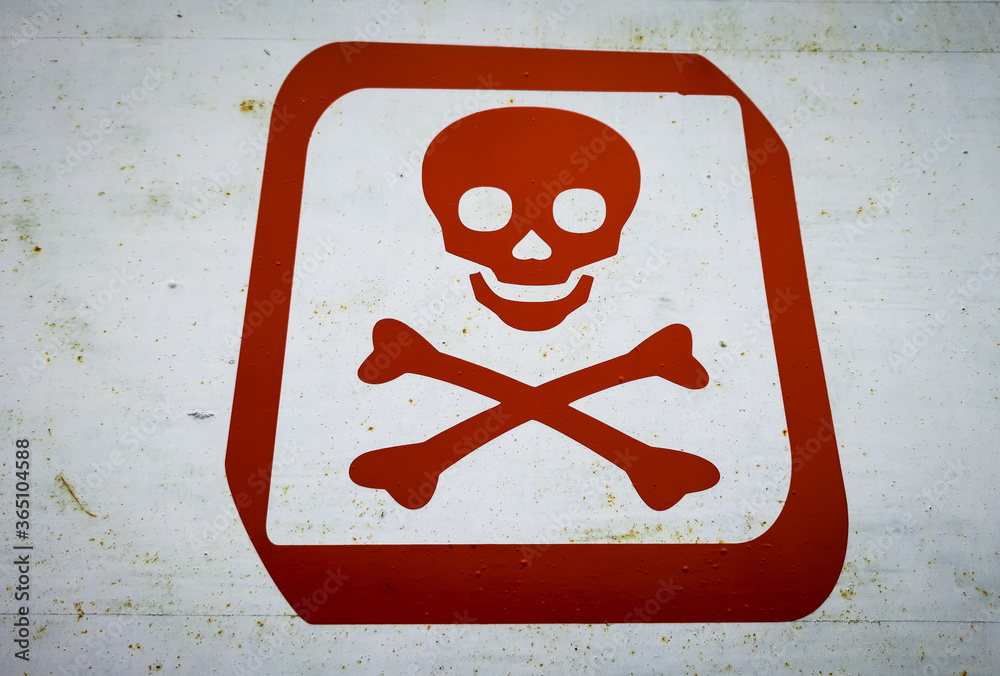 Danger symbol sign board. Warning symbol sign board. Red color danger ...