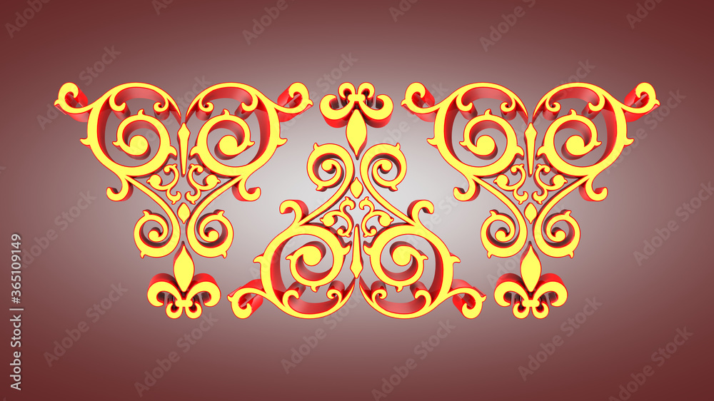 Kbach khmer 3d background DESIGN Stock Photo | Adobe Stock