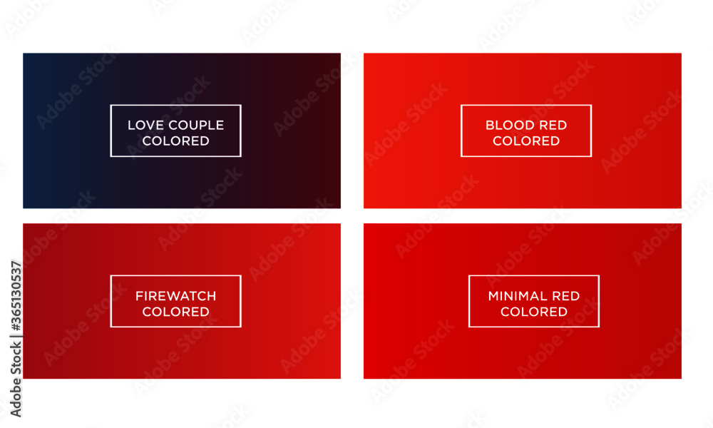 Set of gradient color background (love couple colored, blood red ...