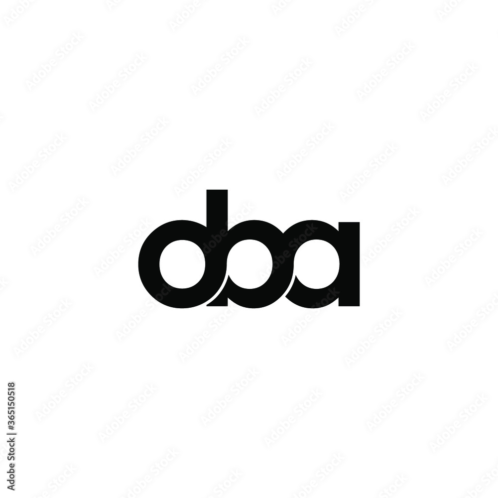 oba letter original monogram logo design Stock Vector | Adobe Stock