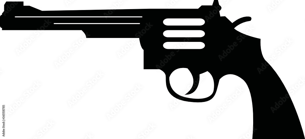revolver Pistol hand gun svg vector cut file for cricut and silhouette ...