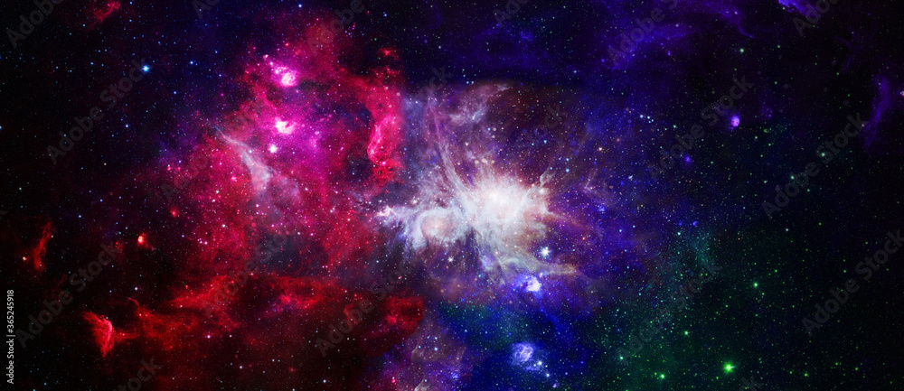 Galaxy and light. Planets, stars and galaxies in outer space showing ...
