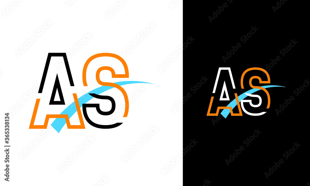 As AS logo design for you company or business Stock Vector | Adobe Stock