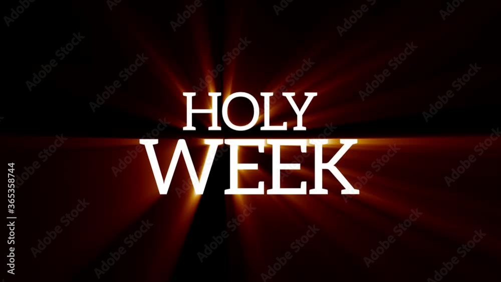 Holy Week Animation Alpha Channel Stock Video | Adobe Stock