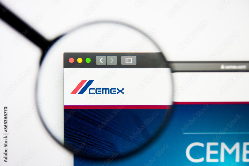 Los Angeles, California, USA - 5 March 2019: Cemex website homepage ...