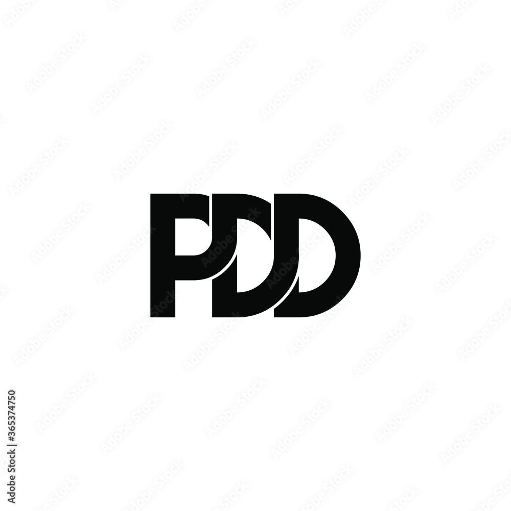 pdd letter original monogram logo design Stock Vector | Adobe Stock