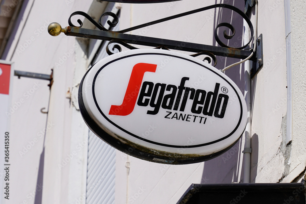 Segafredo zanetti sign text and logo cafe coffee shop of leading ...