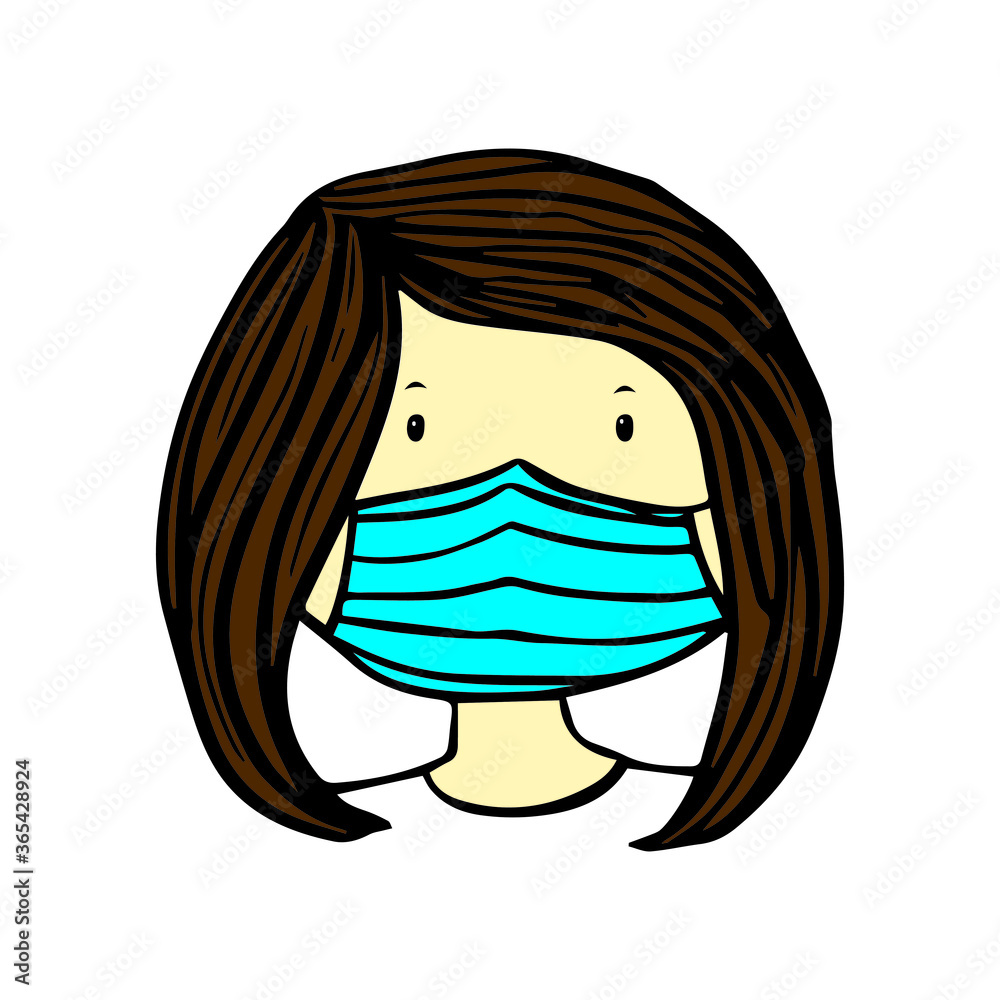 No Entry Without Face Mask or Wear a Mask. Vector Image Stock Vector ...