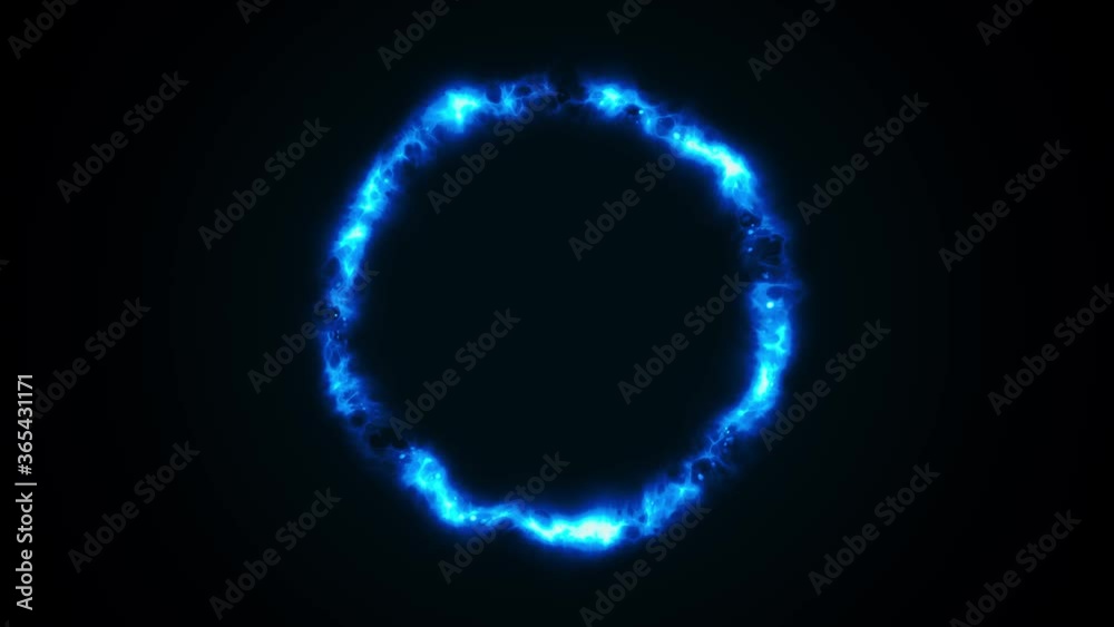 Abstract Energy Circle Scifi Fx Background Loop/ 4k animation of an ...