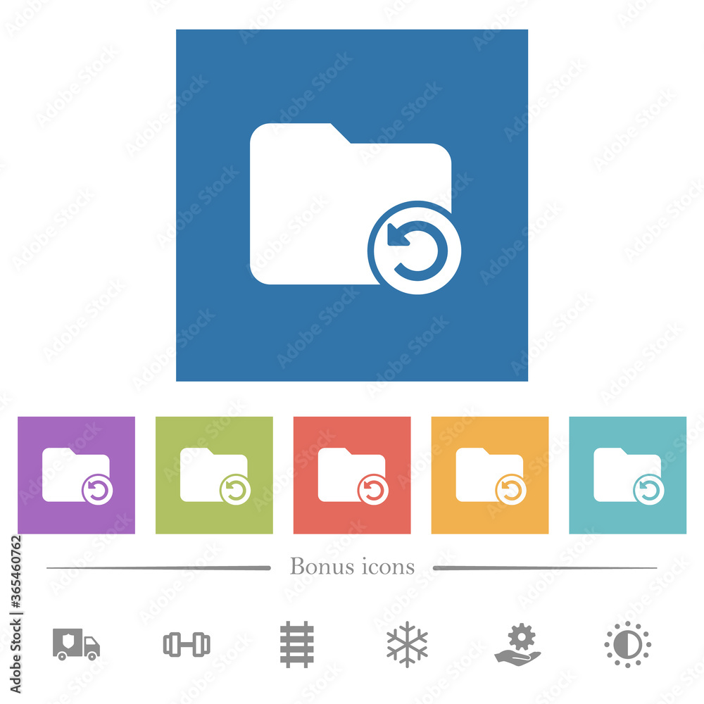 Undo directory last operation flat white icons in square backgrounds ... Undo directory last operation flat white icons in square backgrounds ...