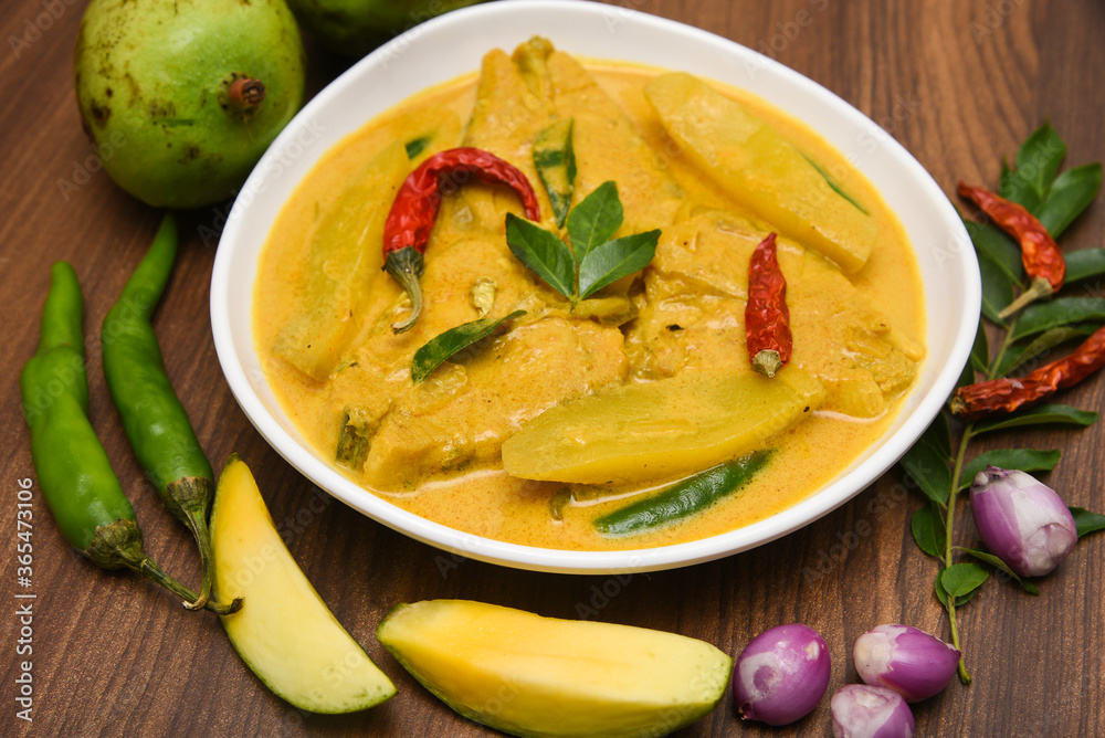 Bengali fish curry, Macher jhol or katla fish curry with raw mango ...