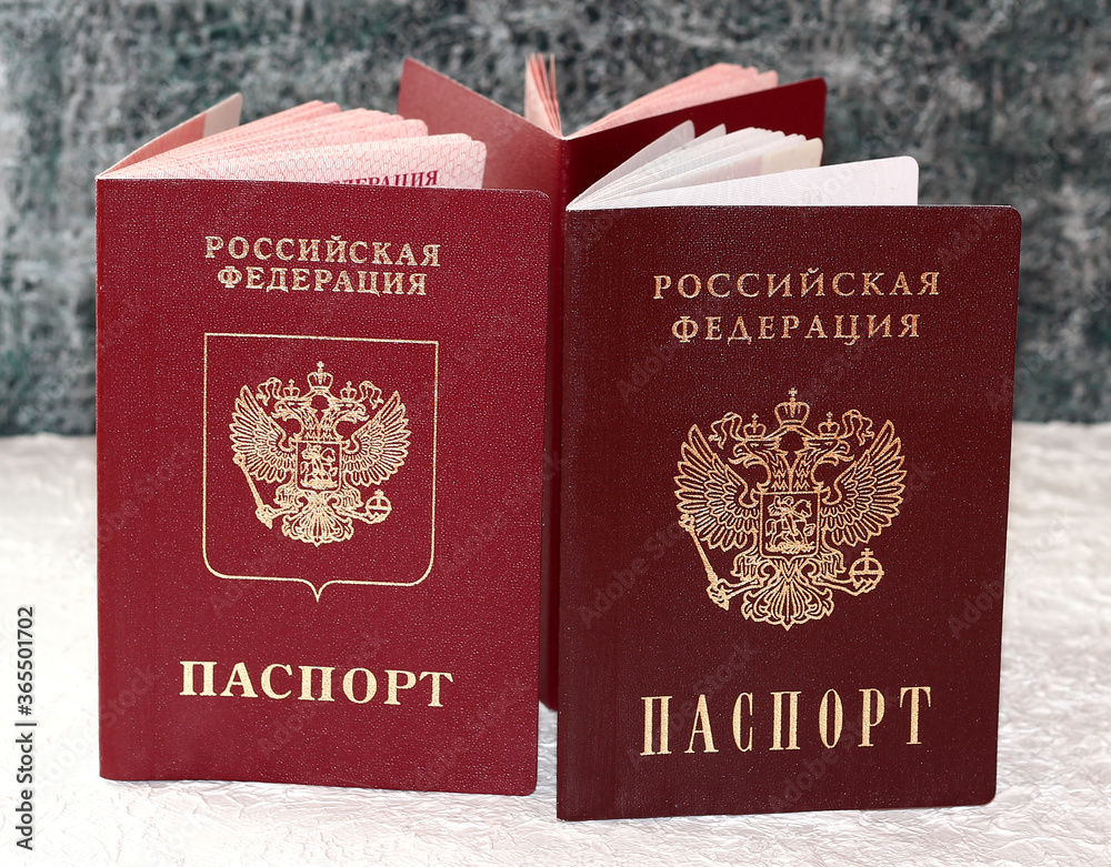 Passport of the Russian Federation and passport of the Donetsk people's ...