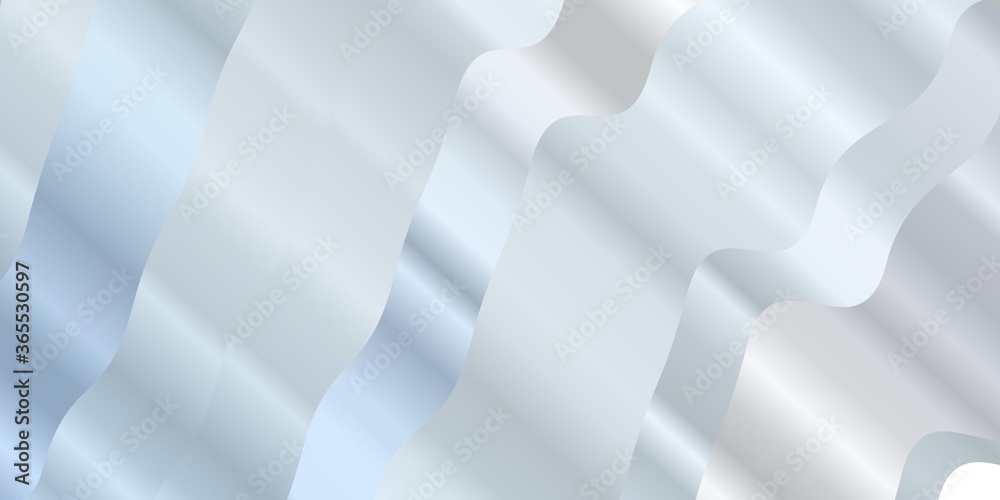 Light BLUE vector pattern with wry lines. Illustration in halftone ...