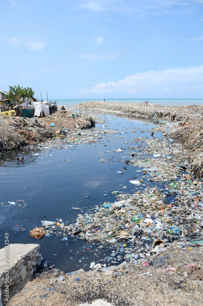 Extremely impoverished and densely populated commune in Haiti, one of ...