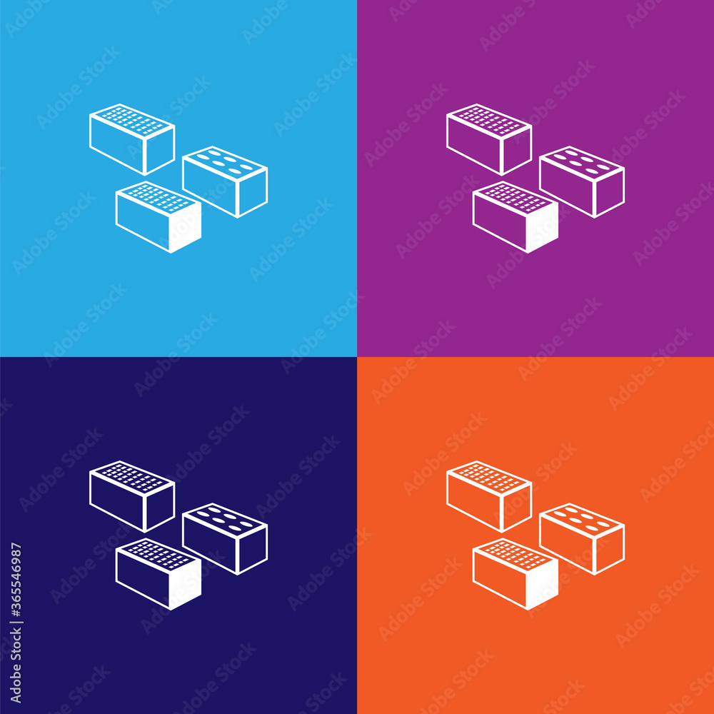 bricks premium quality icon. Elements of constraction icon. Signs and ...