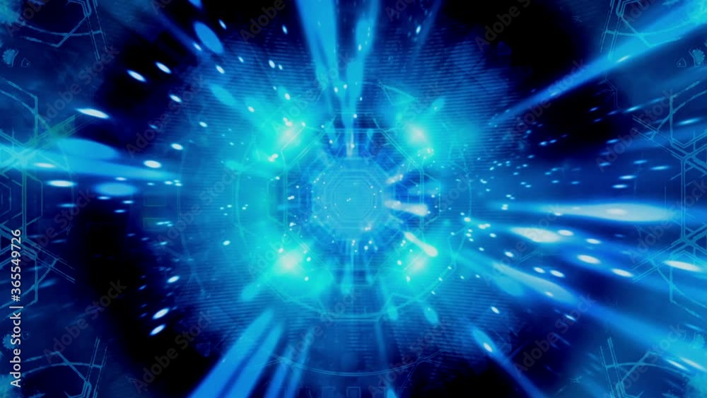 Vidéo Stock blue, science fiction, particle, sprites, abstract ...