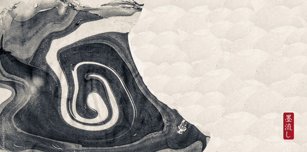 SUMINAGASHI, ancient Japanese art. Suminagashi is a technique for ...