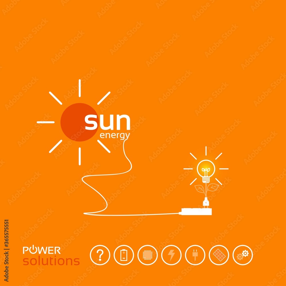 power concept background design of photovoltaic solar system layout for ...