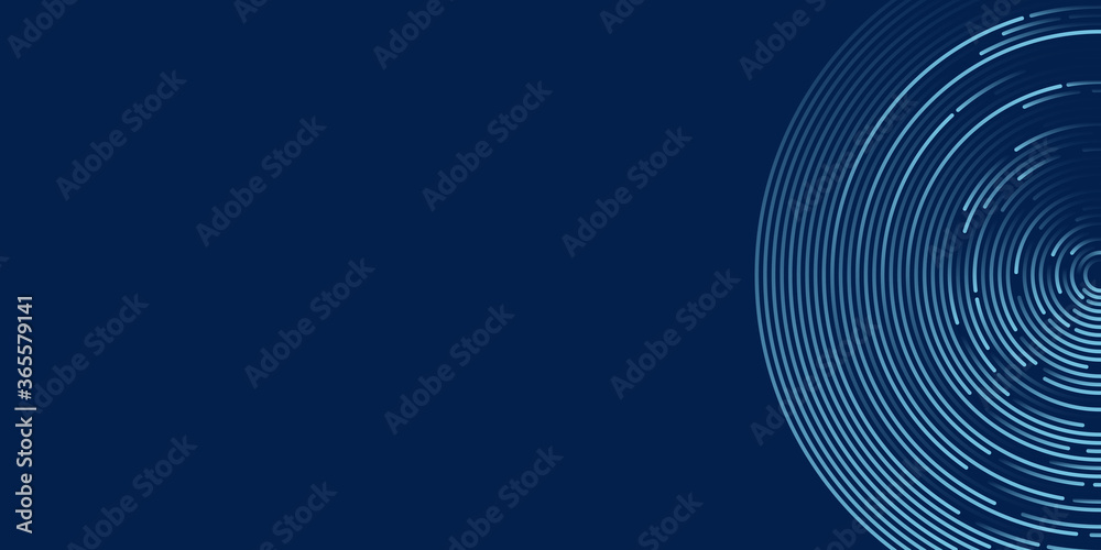 Blue background with UI HUD screen tech system innovation concept ...