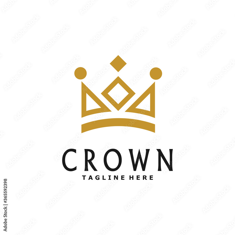 crown logo. Queen King Princess Crown Royal beauty luxury elegant logo ...