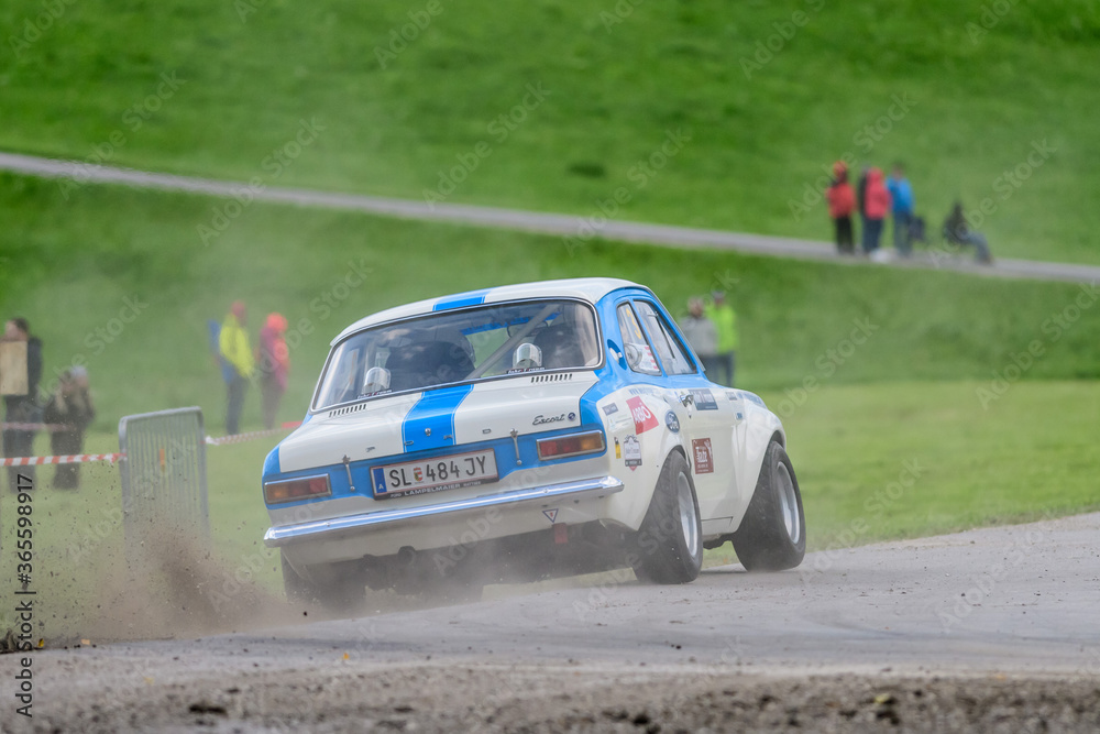 Vintage Ford Escort RS 2000, compact limousine, austrian rallye legends ...
