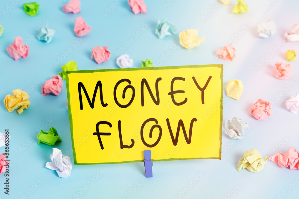 Word writing text Money Flow. Business photo showcasing it is an ...