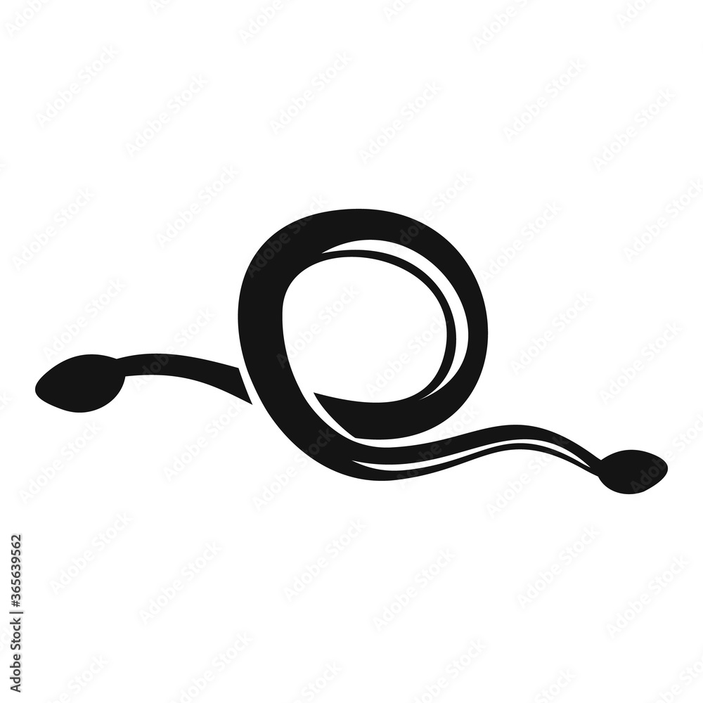 Tapeworm icon. Simple illustration of tapeworm vector icon for web ...