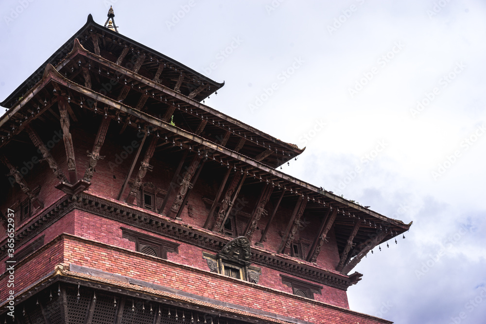 Foto de Rooftop of the royal palace at Patan Durbar Square in Kathmandu ...