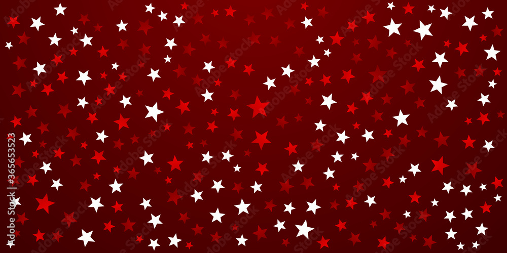 Red star pattern background for wide banner. Vector illustration design ...